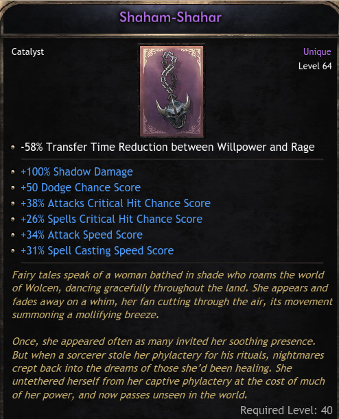 Wolcen Unique Item List - Gamer Journalist
