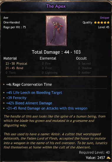 Wolcen Unique Item List - Gamer Journalist