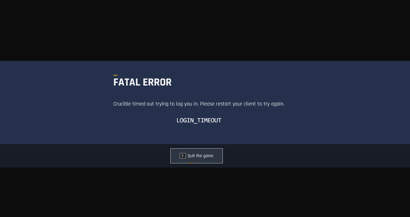 Crucible Fatal Error Gamer Journalist