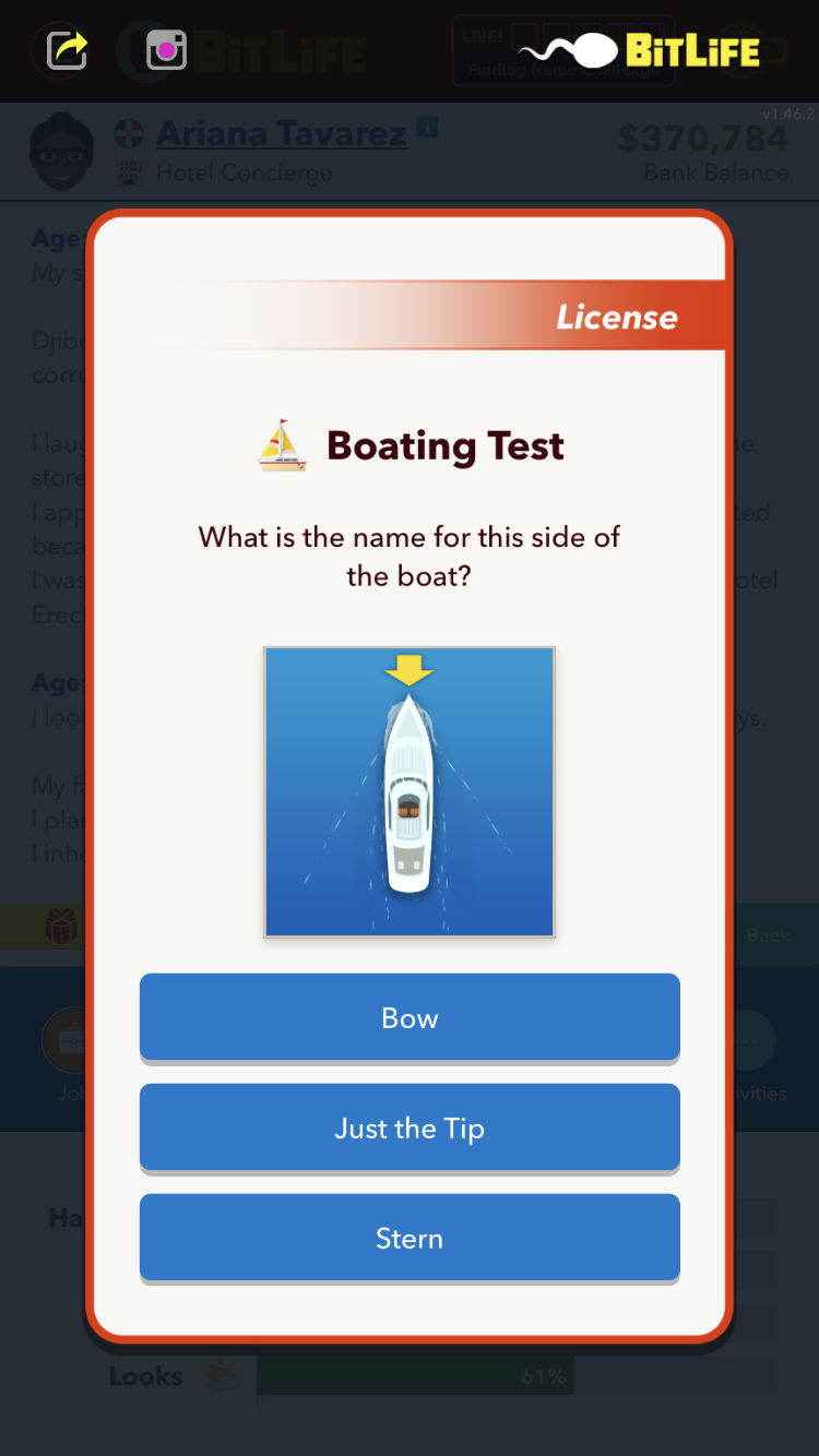 How to Get a Boating License in BitLife - Gamer Journalist