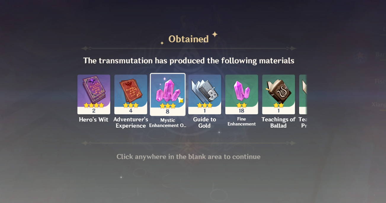 How to get the Parametric Transformer in Genshin Impact