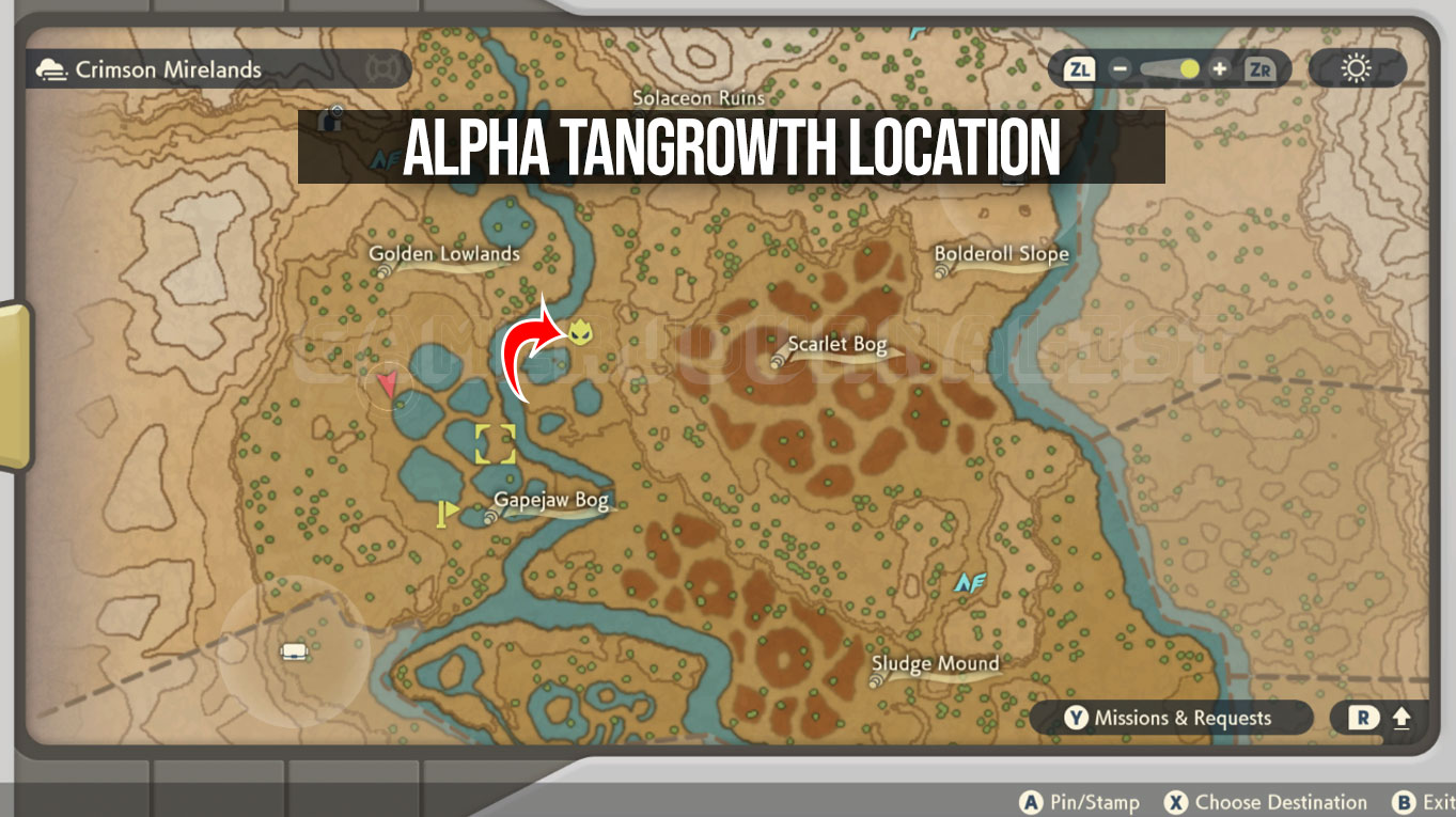 Where to Find Alpha Tangrowth in Pokemon Legends Arceus