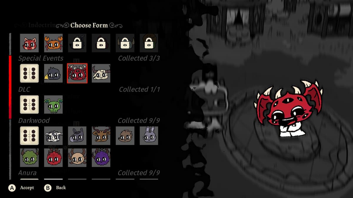 All New Blood Moon Follower Forms And How To Unlock Them In Cult Of The