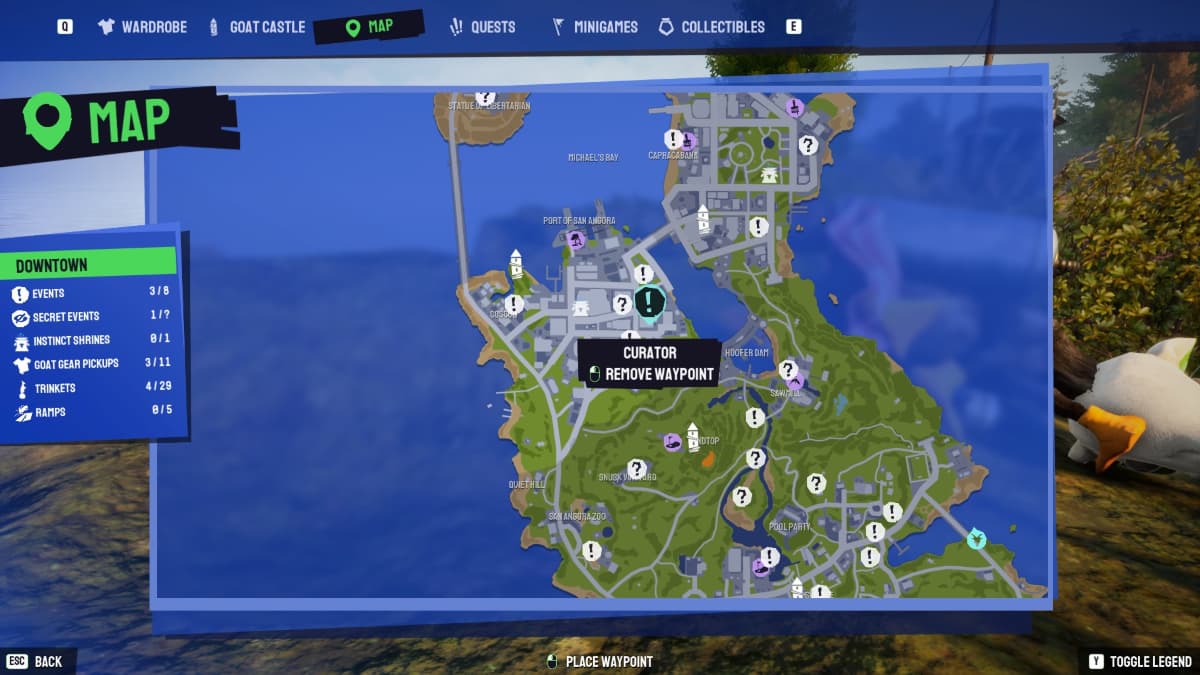 Goat Simulator 3 でキュレーター クエストを完了するためのすべてのストリート アートの場所 - Gamingdeputy Japan